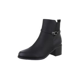 Ital-Design Stiefelette Damen Gr&ouml;&szlig;e 36 schwarz Winterschuhe