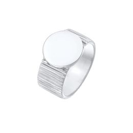 Elli Premium Ring Siegelring Damen Gr&ouml;&szlig;e 58 silber