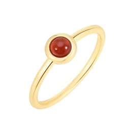 Glanzst&uuml;cke M&uuml;nchen Glanzst&uuml;cke M&uuml;nchen Ring Damen Gr&ouml;&szlig;e 52 gold / rot