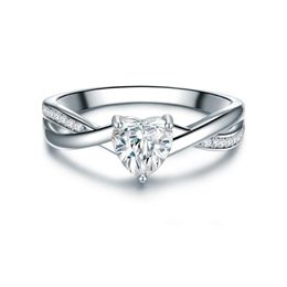 Trilani Ring Damen Gr&ouml;&szlig;e 50 silber / transparent