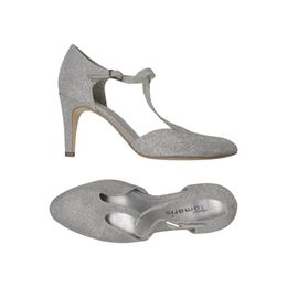 Tamaris Pumps Damen Gr&ouml;&szlig;e 40 Second Hand silber