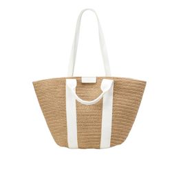 Marc O'Polo Marc O'Polo Shopper Damen Gr&ouml;&szlig;e One Size dunkelbeige / wei&szlig;