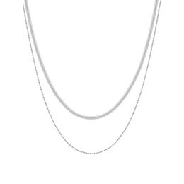 Hey Happiness Necklace 'Duo Shine' female Silver size Onesize