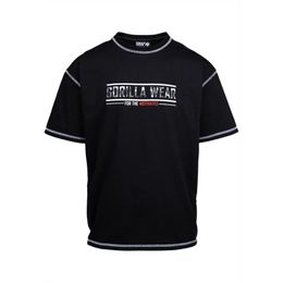 Gorilla Wear T-Shirt 'Saginaw' Herren Gr&ouml;&szlig;e 4XL schwarz / wei&szlig;