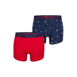 Happy Shorts Boxer shorts 'XMAS ' male Blue, Red size M