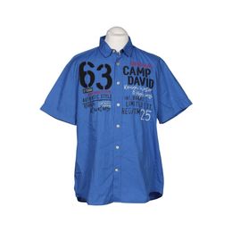 CAMP DAVID Hemd Herren Gr&ouml;&szlig;e XL Second Hand blau