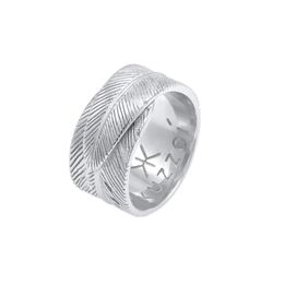 Kuzzoi Ring 'Feder' male Silver size 64