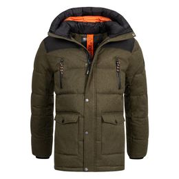 INDICODE Jeans Winter Jacket 'Krem' male Green size M