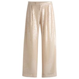 BOSS Pleat-Front Pants 'Tallets' female Beige size 42
