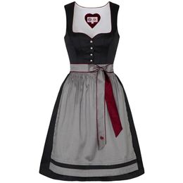 Spieth & Wensky SPIETH & WENSKY Dirndl 'FC Bayern Bitz' Damen Gr&ouml;&szlig;e 34 grau / anthrazit / dunkelrot