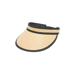 comma, COMMA Cap Damen Gr&ouml;&szlig;e 55/60 beige / schwarz