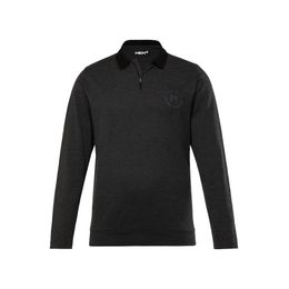 Men Plus Poloshirt Herren Gr&ouml;&szlig;e 5XL anthrazit / graumeliert