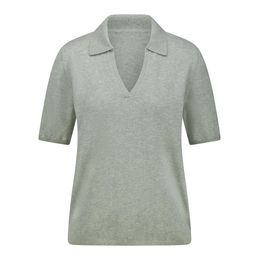 Fadenmeister Berlin - Polo-Pullover, gr&uuml;n, Gr. 44 / L - Schurwolle
