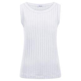 efixelle - Rundhals-Top, weiss, Gr. 46 / L - Baumwolle