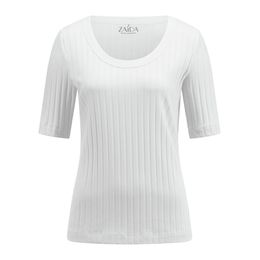 efixelle - Rundhals-Shirt, weiss, Gr. 46 / L - Baumwolle