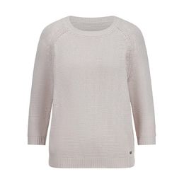 Basler - Rundhals-Pullover, beige, Gr. 42 / M - Baumwolle