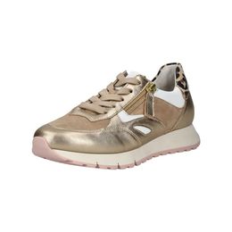 Gabor Sneaker Damen Gr&ouml;&szlig;e 43 dunkelbeige / gold / schwarz / wei&szlig;