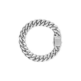 Breil Armband Herren Gr&ouml;&szlig;e 18 silber / transparent