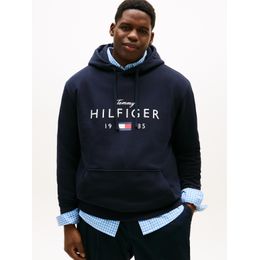 Tommy Hilfiger Big & Tall Hoodie "BT-BRANDLOVE BIG HILFIGER", Herren, Gr. XXL, desert sky, Sweatware, Obermaterial: 77% Baumwolle, 23% Polyester, TOMMY HILFIGER BIG & TALL, regular fit, Rippb&uuml;ndchen, Sweatshirts Hoodie, mit Logo-Grafik, Gro&szlig;e Gr&ouml;&szlig;en, regular fit