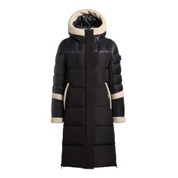 Khujo Mantel 'Desna2' Damen Gr&ouml;&szlig;e XS hellbeige / schwarz Wintermantel
