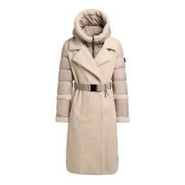 Khujo Wintermantel 'Kalmia' Damen Gr&ouml;&szlig;e S beige / wollwei&szlig;
