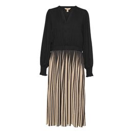Culture Kleid 'Carly' Damen Gr&ouml;&szlig;e 34 beige / schwarz Winterkleid