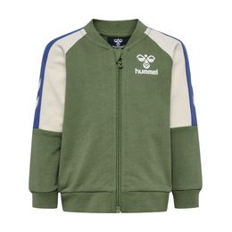 Hummel Sweatjacke 'Skylan' Jungen Gr&ouml;&szlig;e 80 creme / blau / gr&uuml;n / offwhite