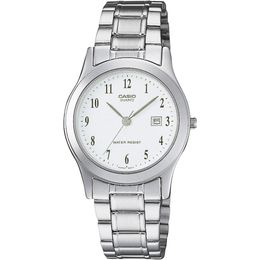 Casio Analoguhr Damen Gr&ouml;&szlig;e One Size silber / wei&szlig;