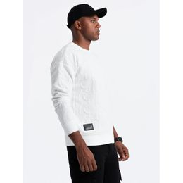 Ombre Sweatshirt 'OM-SSNZ-0164' male White size L