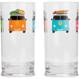 Flamefield Campers Smiles Gl&auml;serset 480 ml 2er Set - Gl&auml;ser