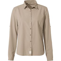 Vaude Rosemoor Damen Trekkingbluse beige 46 - Damenshirts, -blusen & -pullover