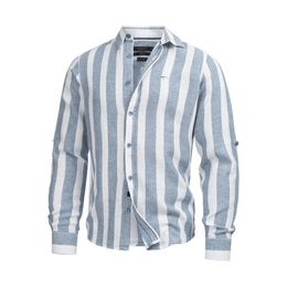 INDICODE Jeans Button Up Shirt 'Brayden' male Blue size S