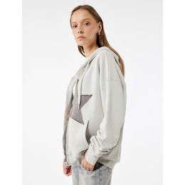 KOTON Sweatjacke Damen Gr&ouml;&szlig;e M/L grau / dunkelgrau