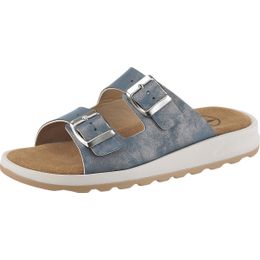 Franken Schuhe Damen Pantolette mit Weichtritt-Einlage aqua, Gr&ouml;&szlig;e 40