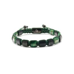 Gt Collection Bracelet 'Flat-Bead' male Green size One Size