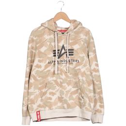 Alpha Industries Kapuzenpullover Herren Gr&ouml;&szlig;e L Second Hand beige