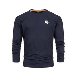 INDICODE JEANS Shirt 'Trense ' Herren Gr&ouml;&szlig;e M navy / wei&szlig;