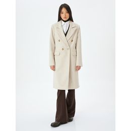 KOTON Between-Seasons Coat female Beige size 34