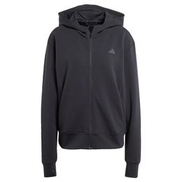 adidas Performance Athletic Zip-Up Hoodie 'Designed 4 Training' female Black size L