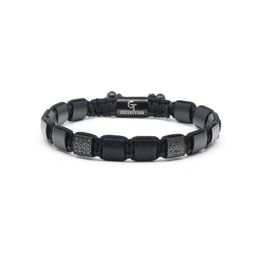 Gt Collection Bracelet 'Flat-Bead' male Black size One Size