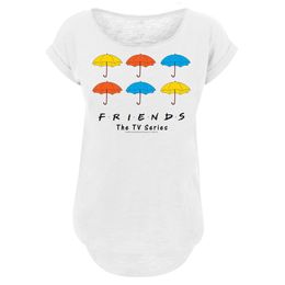 F4NT4STIC Shirt 'FRIENDS Bunte Regenschirme' female White size XL