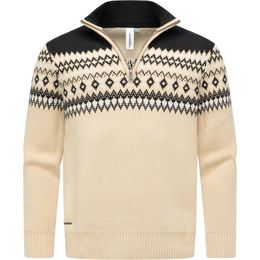 Ragwear Pullover Herren Gr&ouml;&szlig;e S beige / schwarz