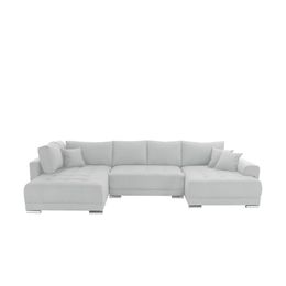Wohnlandschaft mit Schlaffunktion Lemie grau Ma&szlig;e (cm): B: 356 H: 85 T: 218.0 Sofas > Sofas nach Material > Stoffsofas &raquo; Sofa DE