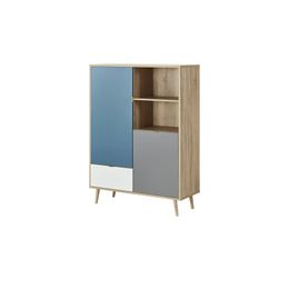 M&ouml;bel Kraft Highboard blau Ma&szlig;e (cm): B: 103 H: 139 T: 40.0 &raquo; M&ouml;bel Kraft