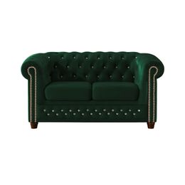 S-STYLE Chesterfield Einzelsofa Cleo Blink gr&uuml;n Ma&szlig;e (cm): B: 148 H: 72 &raquo; M&ouml;bel Kraft