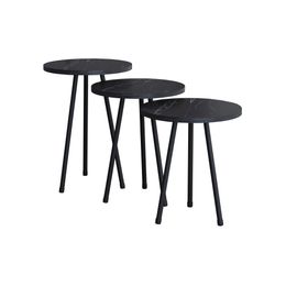 M&ouml;bel Kraft Couchtisch 3er-Set schwarz Ma&szlig;e (cm): B: 35 H: 52 &raquo; M&ouml;bel Kraft