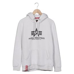 Alpha Industries Kapuzenpullover Herren Gr&ouml;&szlig;e L Second Hand wei&szlig;