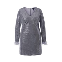 Ulla Popken Cocktail Dress female Silver size 48