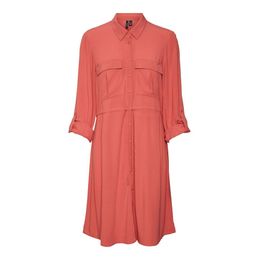 V&eacute;ro Moda VERO MODA Blusenkleid Damen Gr&ouml;&szlig;e 42 rot Winterkleid