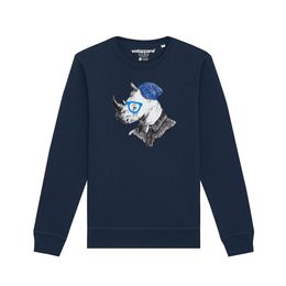 Watapparel Sweatshirt ' Nashorn ' male Blue size XXXL